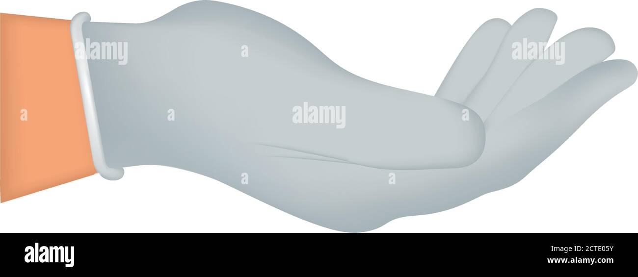 Hand with disposable gloves. Medical protection - Vector Stock Vector ...