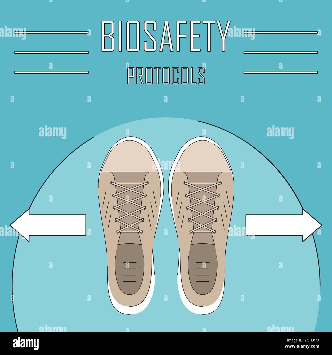 Biosafety protocols poster. Maintain social distancing - Vector Stock ...