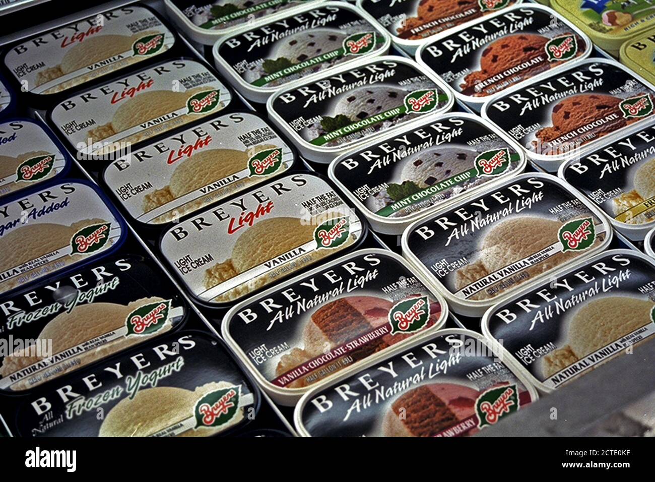 Ice Cream Freezer In Supermarket High Resolution Stock Photography and ...