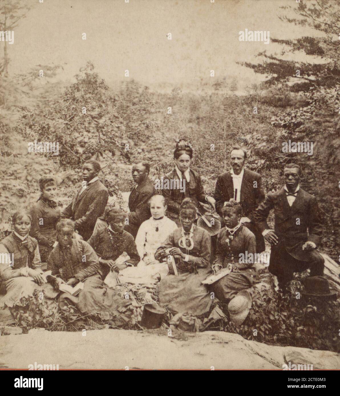 Group of tourists, some African American., McIntyre, A. C., New York ...