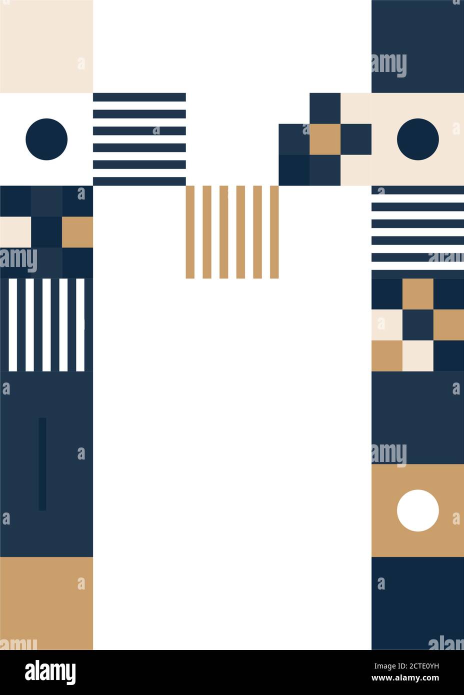 Vector Pixel Art Letter M. Colorful Letter Consist of Modules from ...