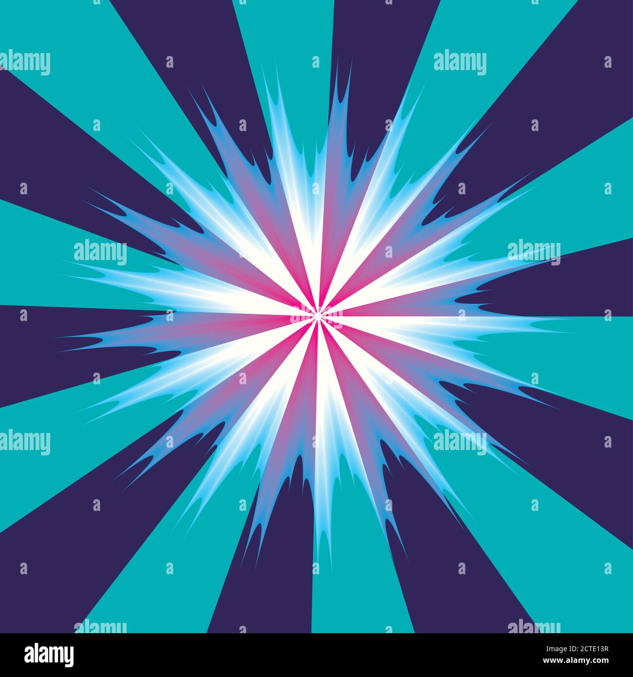 Multicolored vector ray burst hi-res stock photography and images - Alamy