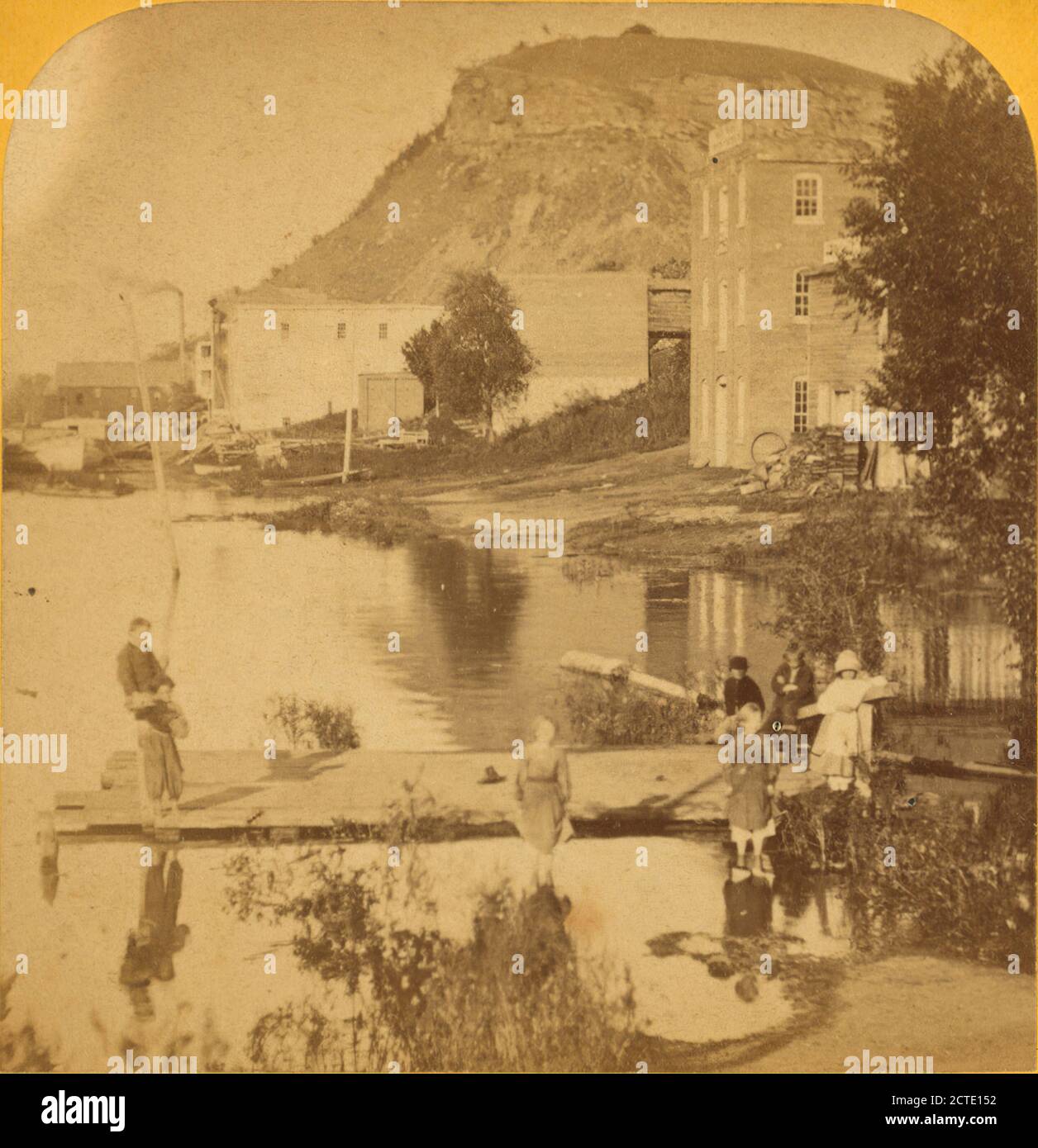 City of Red Wing and barn bluff., Minnesota, Red Wing (Minn Stock Photo ...