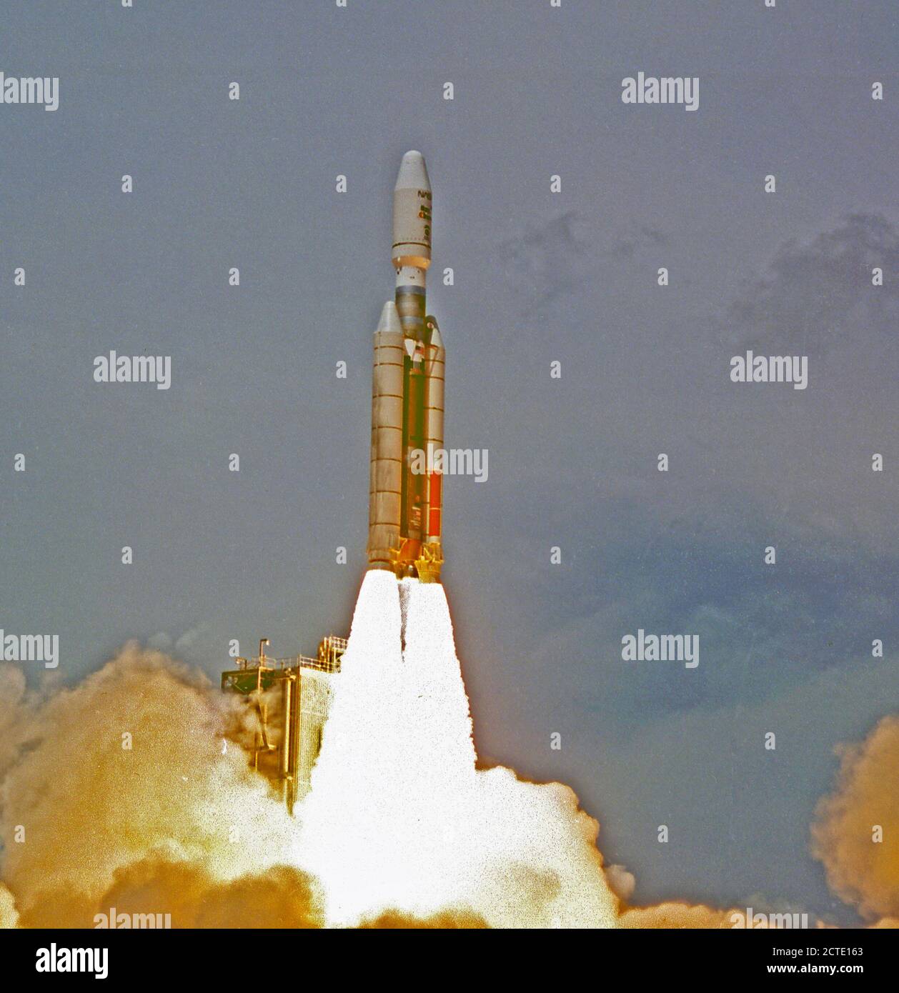Liftoff of Titan III Rocket Carrying NASA'S Mars Observer Spacecraft ...