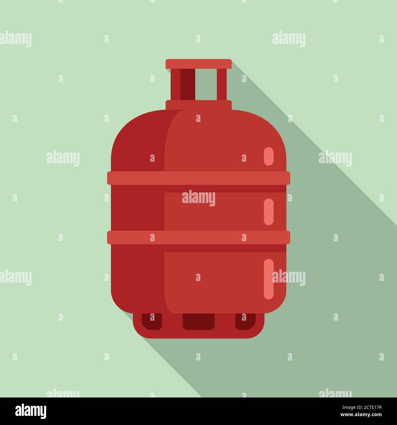 Gas cylinder butane icon. Flat illustration of gas cylinder butane ...