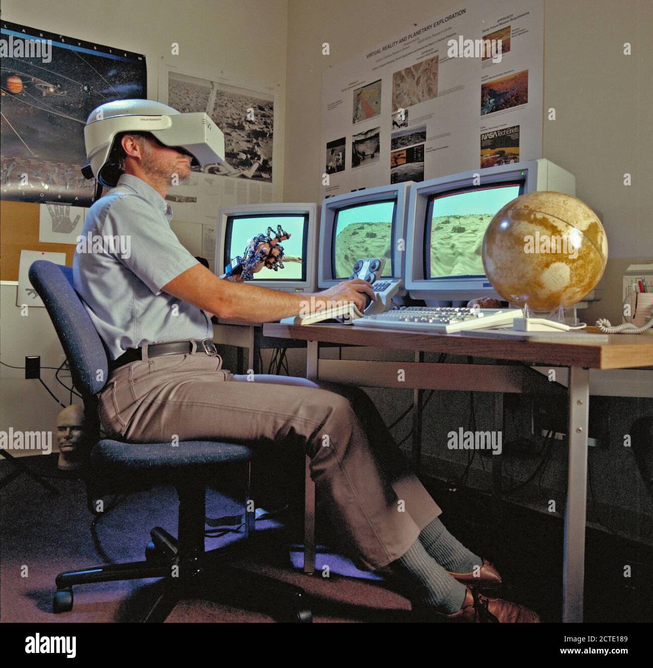 Virtual Environment Telepresence workstation, simulated Mars ...