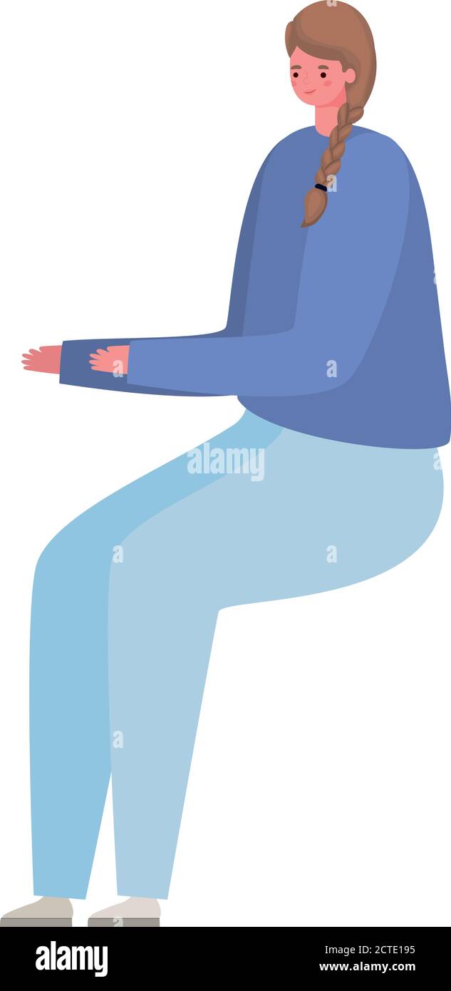Seated person Stock Vector Images - Alamy