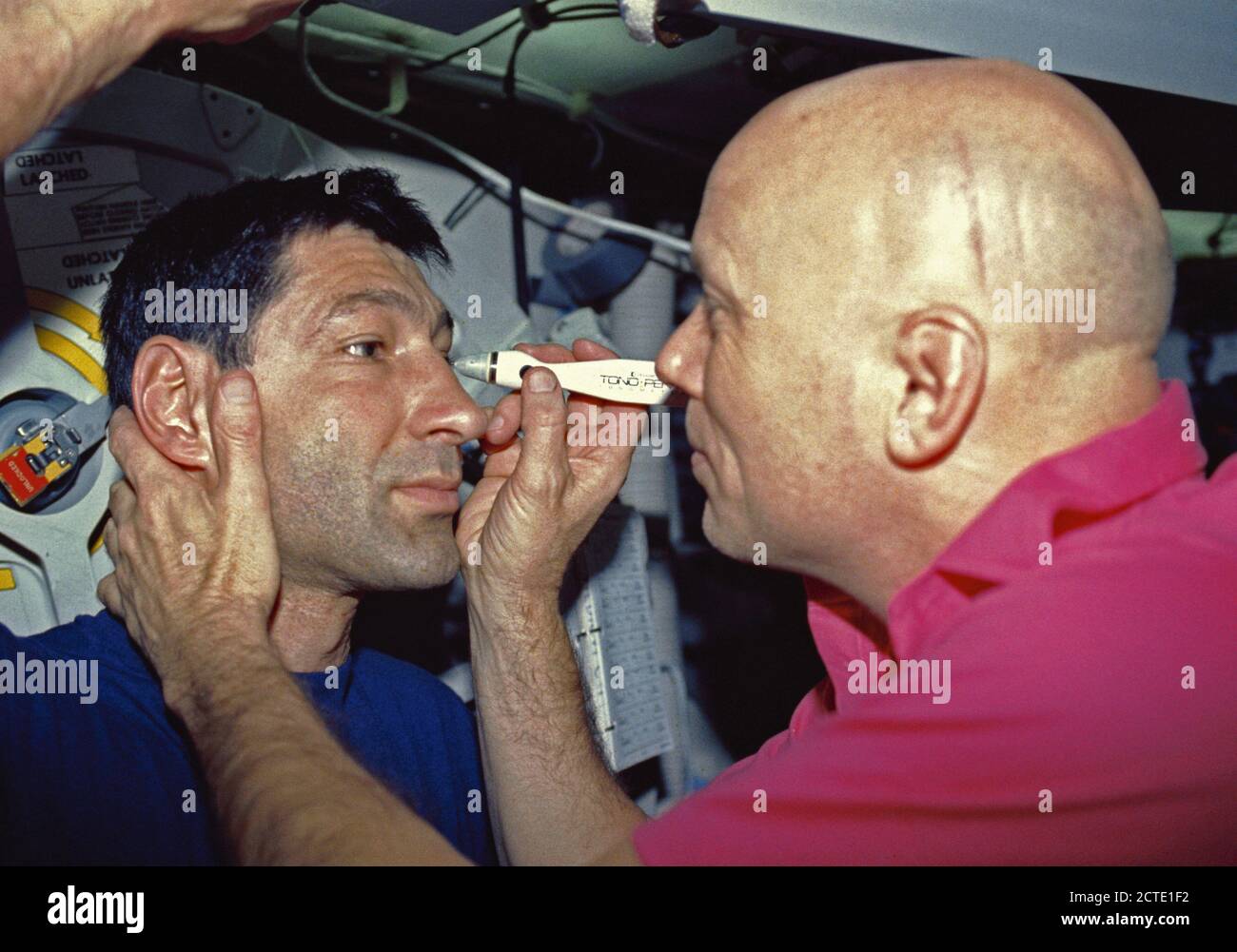 (24 Nov-1 Dec 1991) --- Astronauts F. Story Musgrave (right) and Mario ...