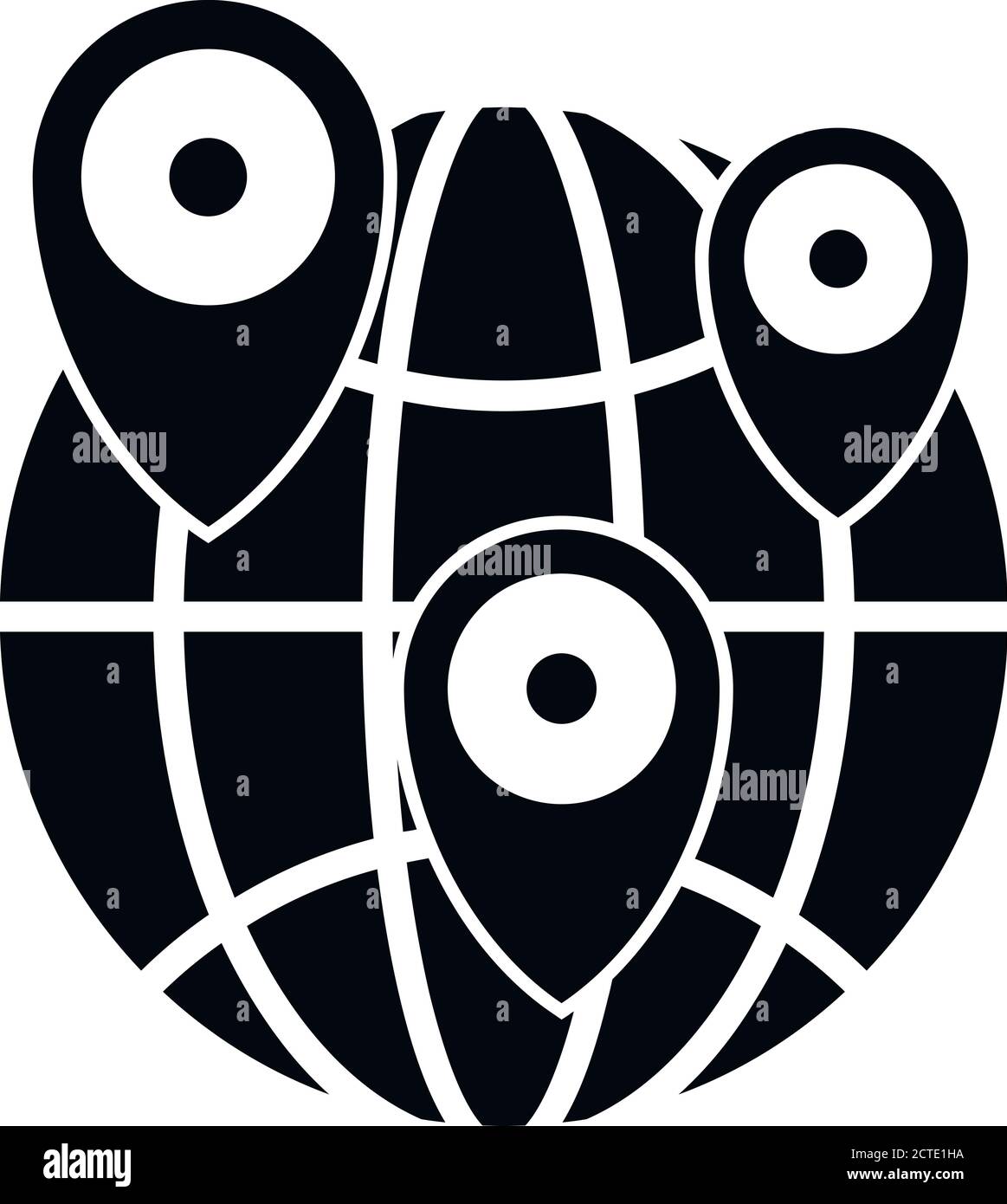 Global exploration icon. Simple illustration of global exploration ...