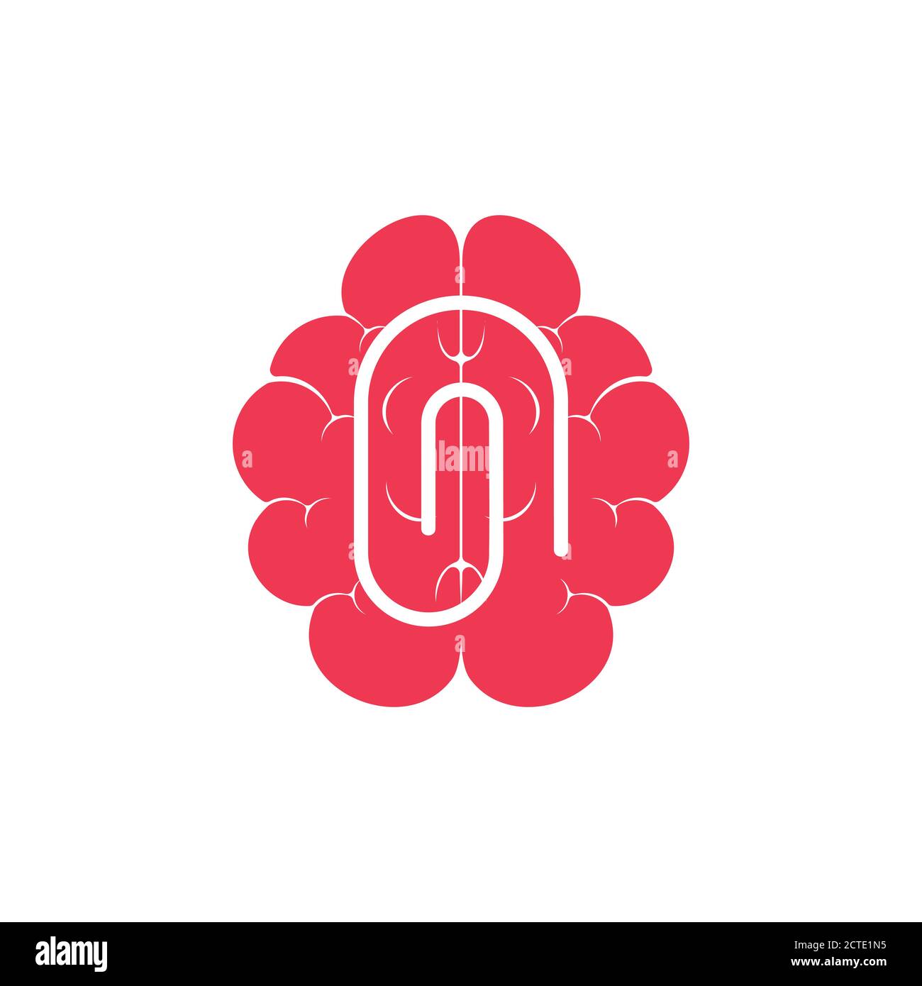 Brain paper vector vectors Cut Out Stock Images & Pictures - Alamy