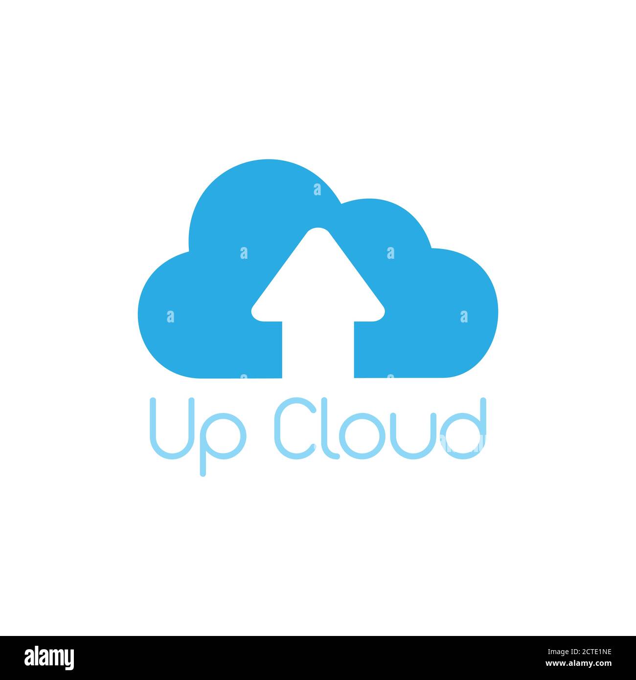 arrow up cloud geometric clean symbol vector Stock Vector Image & Art ...
