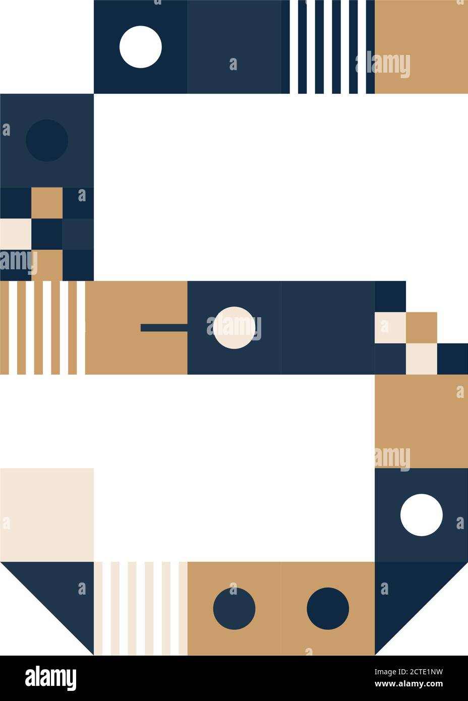 Vector Pixel Art number five. Colorful number 5 Consist of Modules from ...