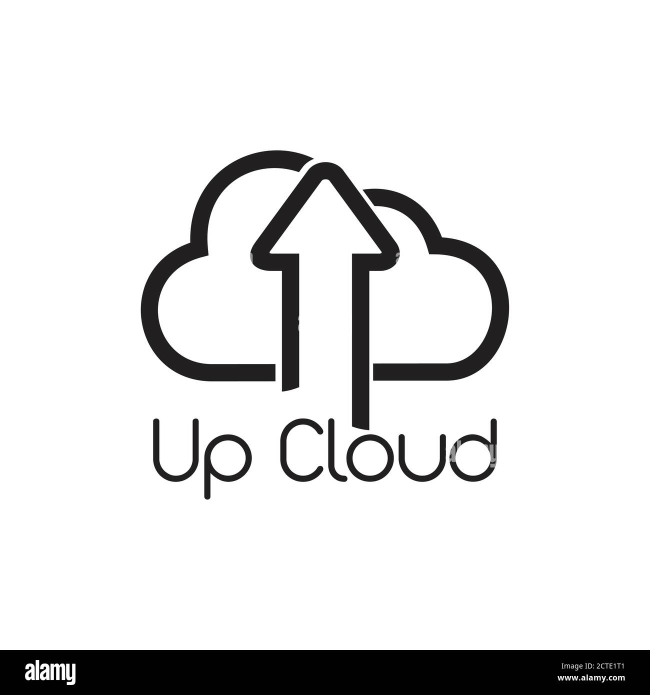 Network solid icon cloud Stock Vector Images - Alamy