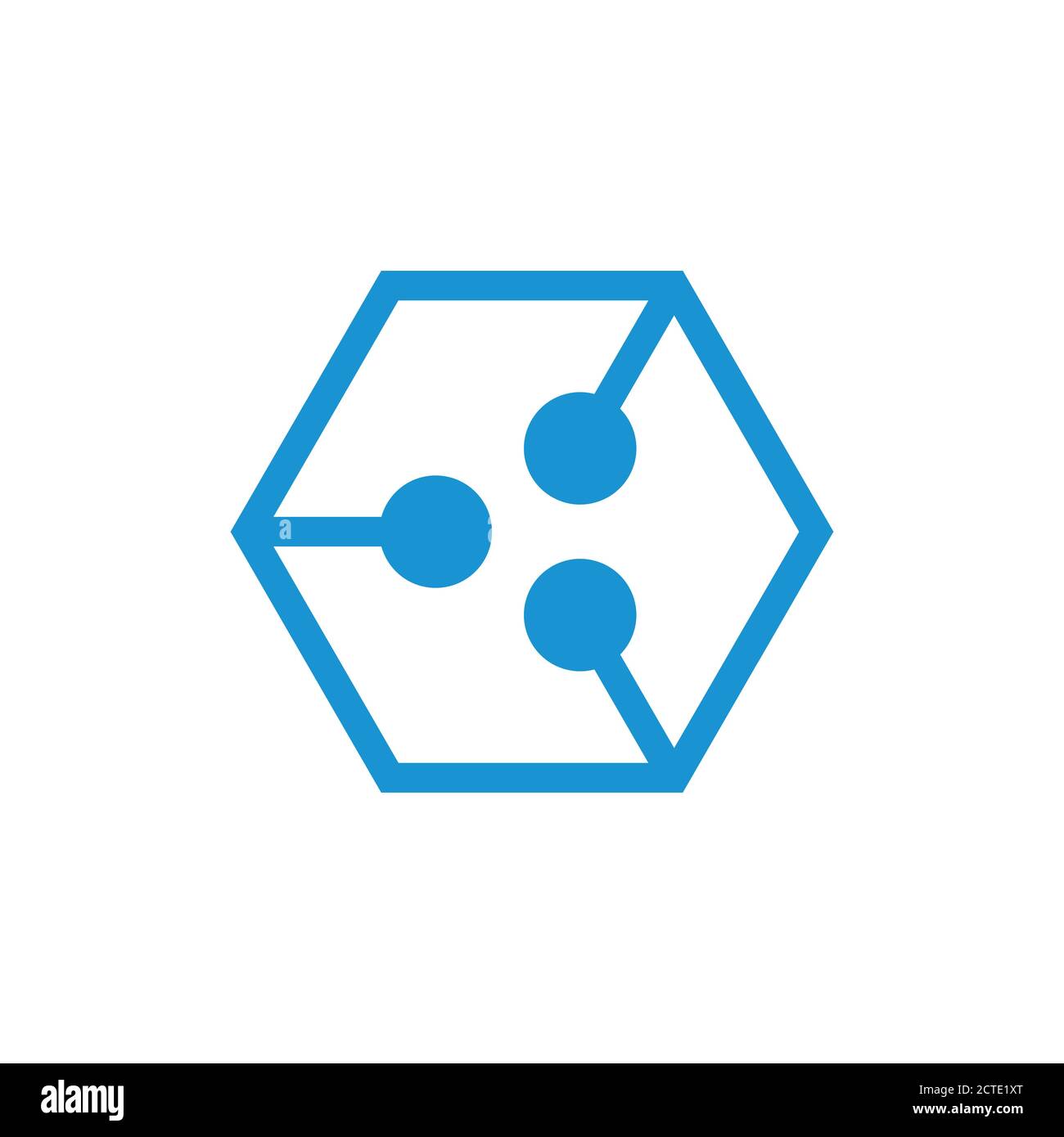 Hexagonal dot Stock Vector Images - Alamy