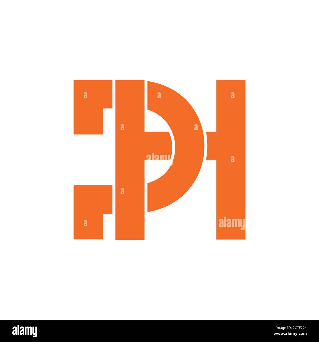 letter ph simple linked geometric logo vector Stock Vector Image & Art ...