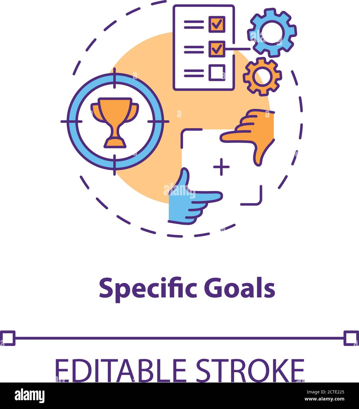 Specific goals concept icon Stock Vector Image & Art - Alamy
