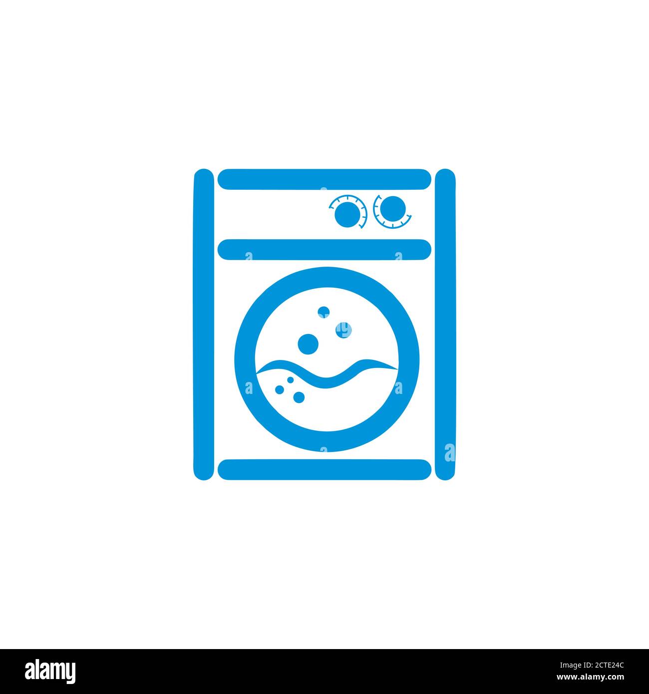 washing machine symbol logo vector Stock Vector Image & Art - Alamy