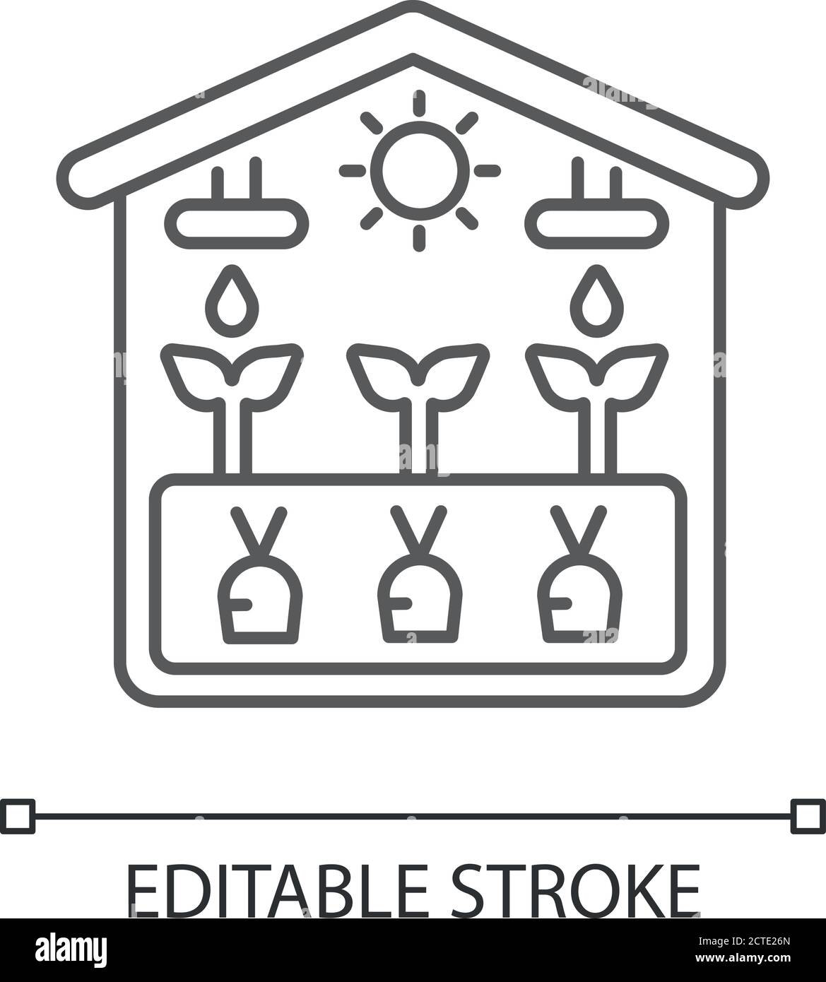 Greenhouse linear icon Stock Vector Image & Art - Alamy