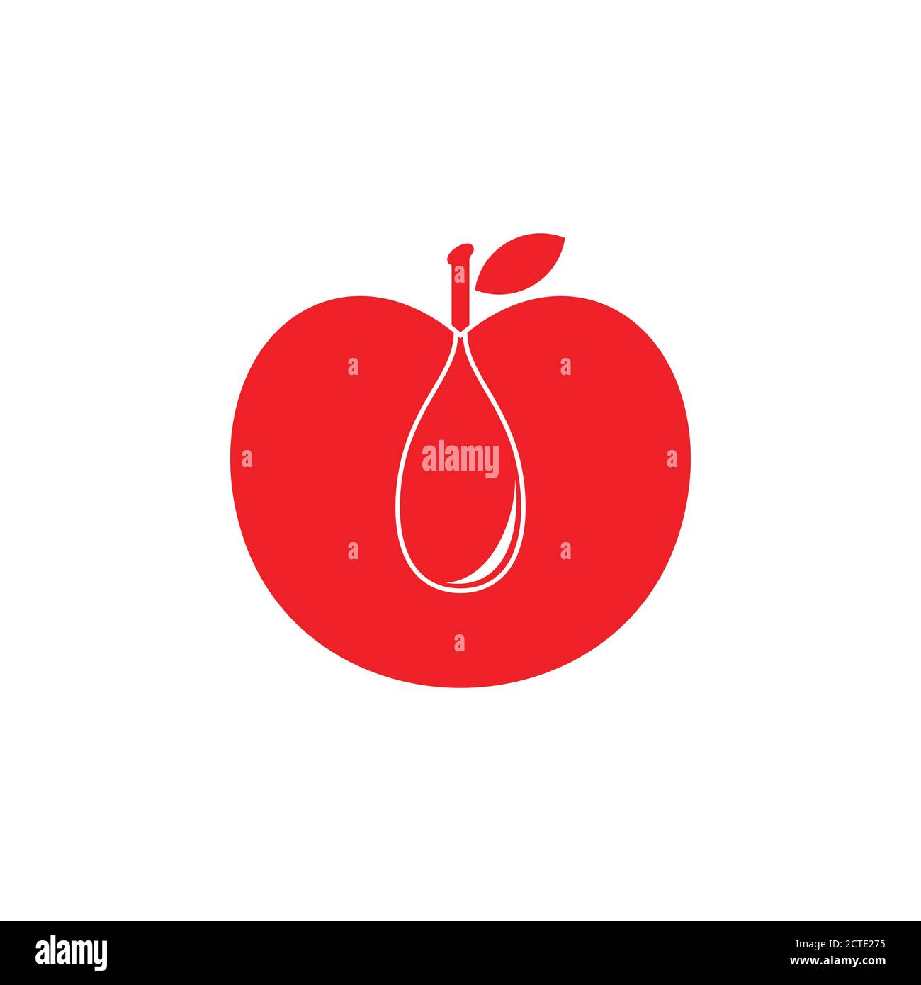 Apple juice icon outline Cut Out Stock Images & Pictures - Alamy