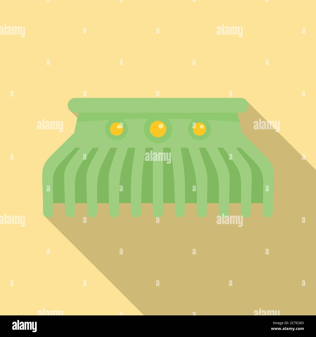 Modern barrette icon. Flat illustration of modern barrette vector icon ...