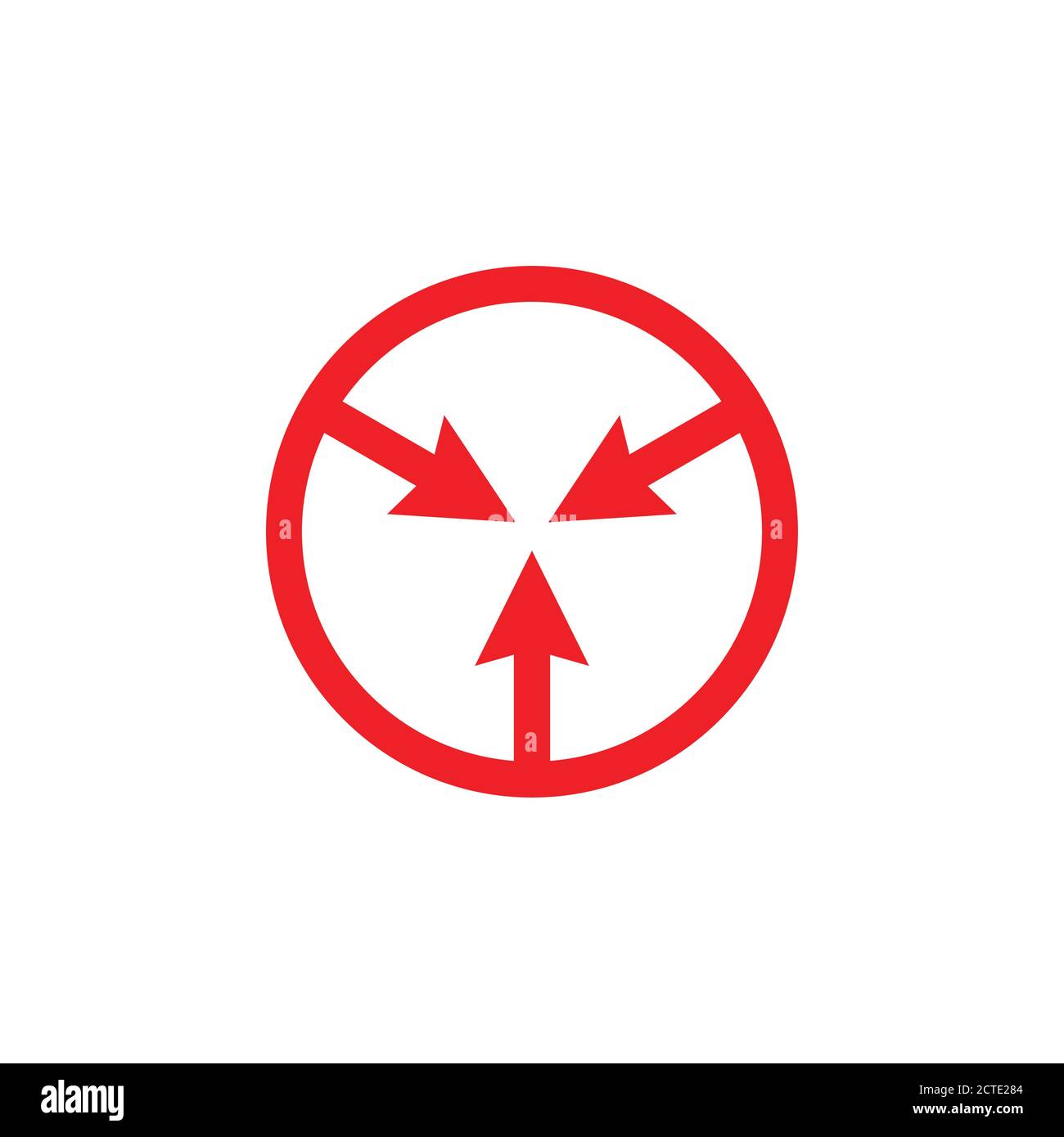 Arrows pointing center Stock Vector Images - Alamy