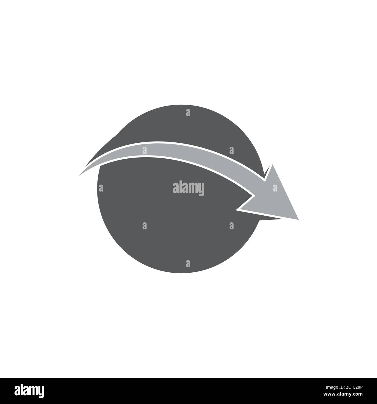 simple geometric round planet global symbol vector Stock Vector Image ...