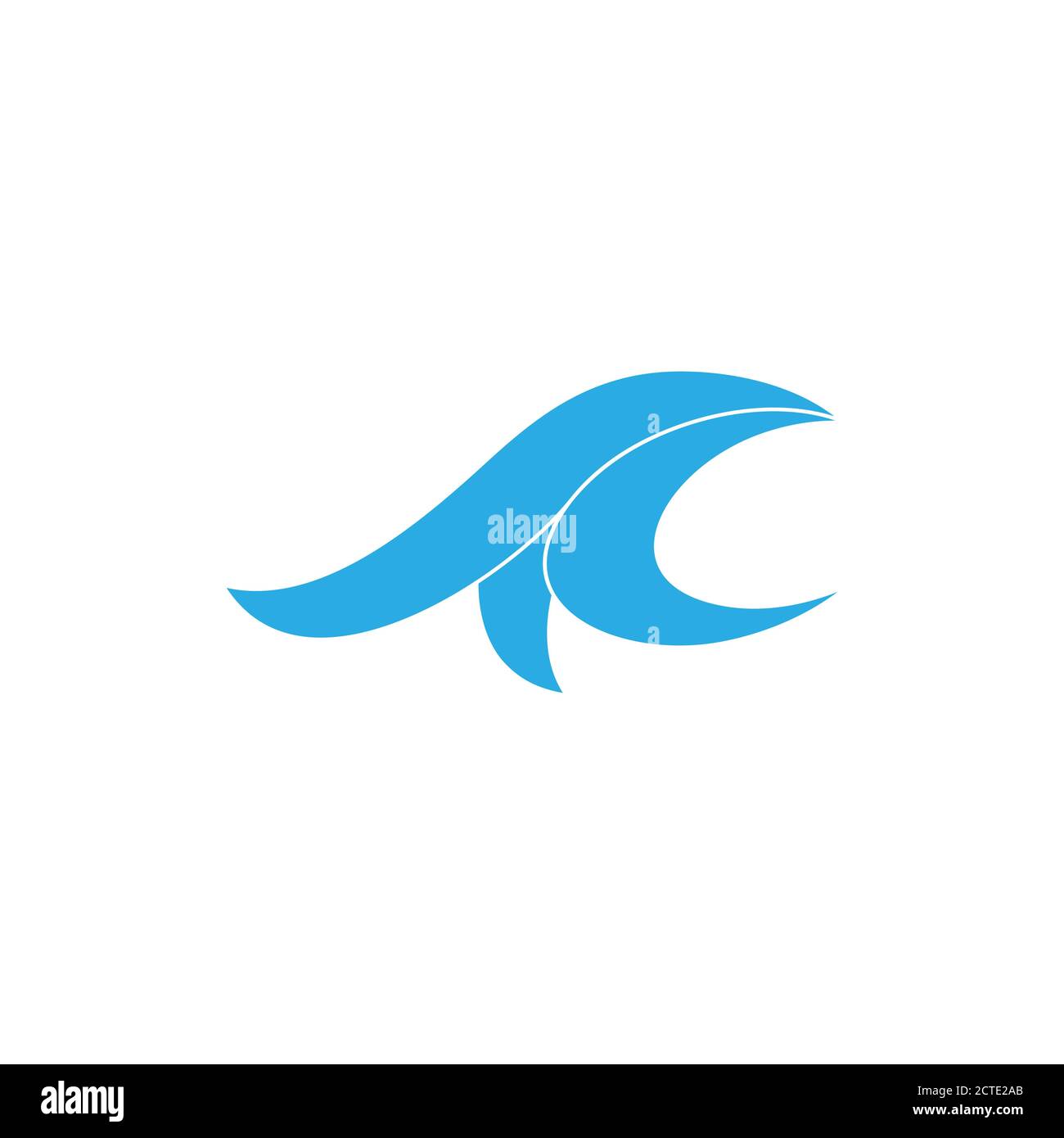 simple curves waves simple logo vector Stock Vector Image & Art - Alamy