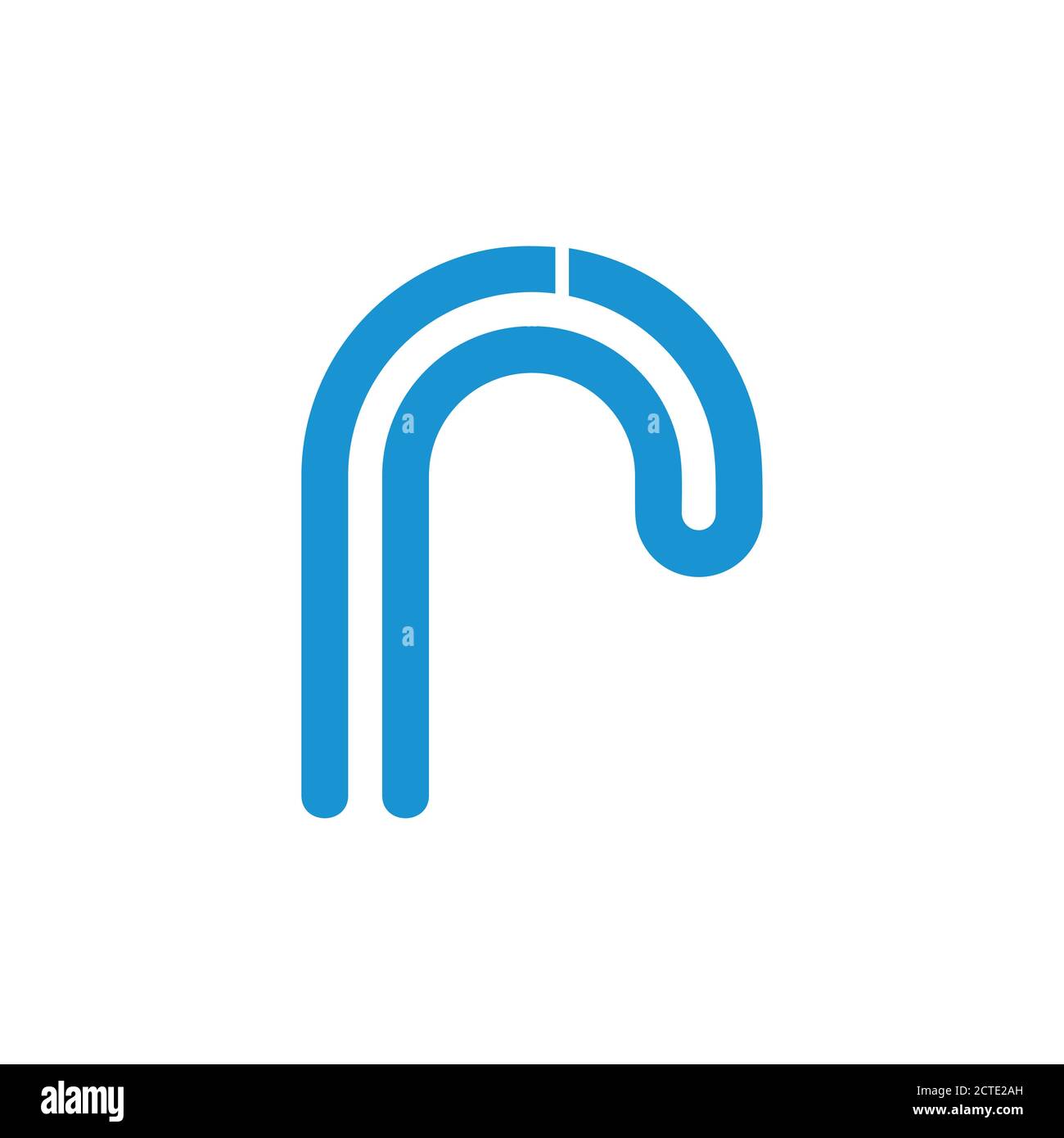 letter r simple blue water rain design logo vector Stock Vector Image ...