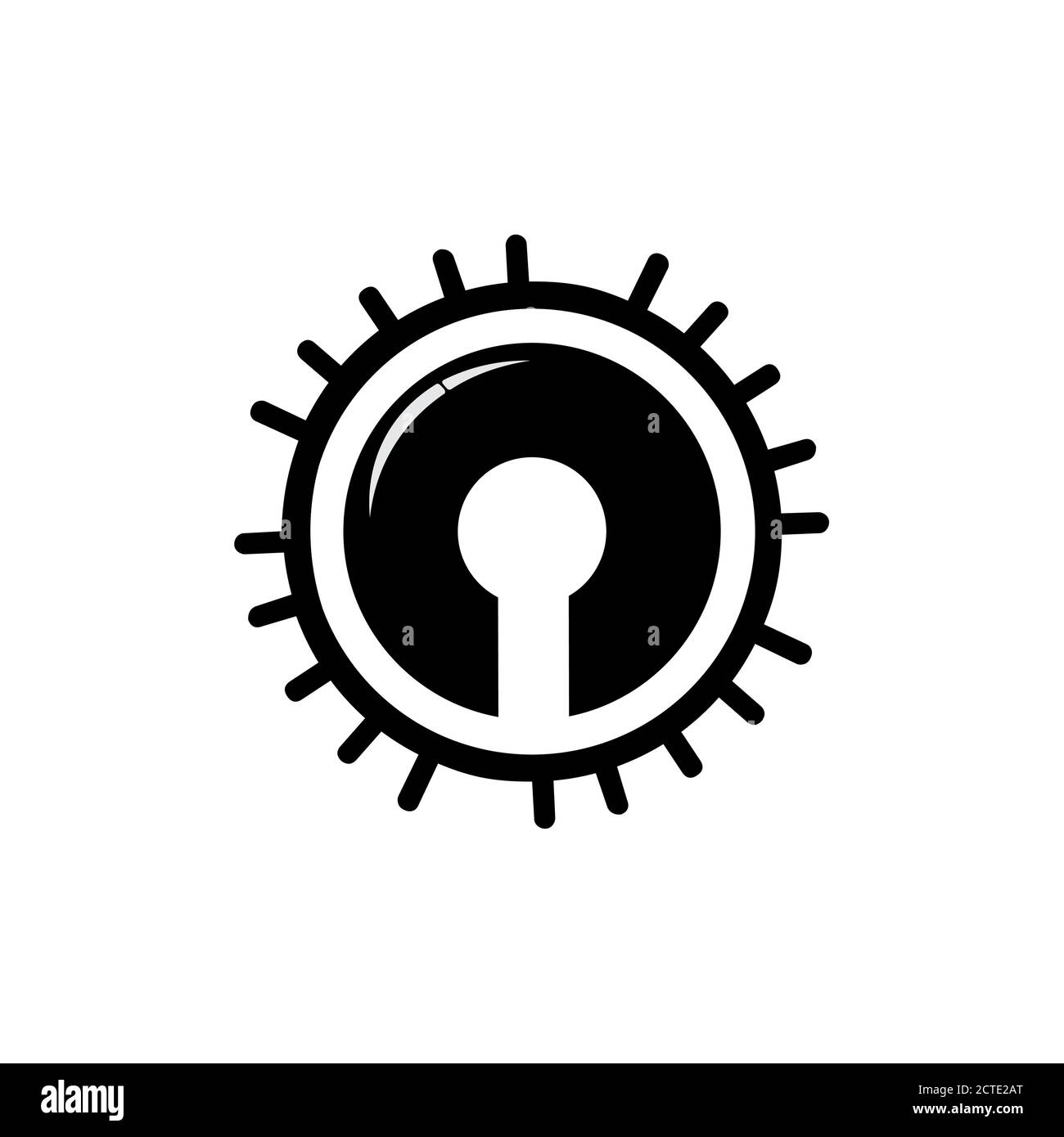 key hole abstract logo vector Stock Vector Image & Art - Alamy