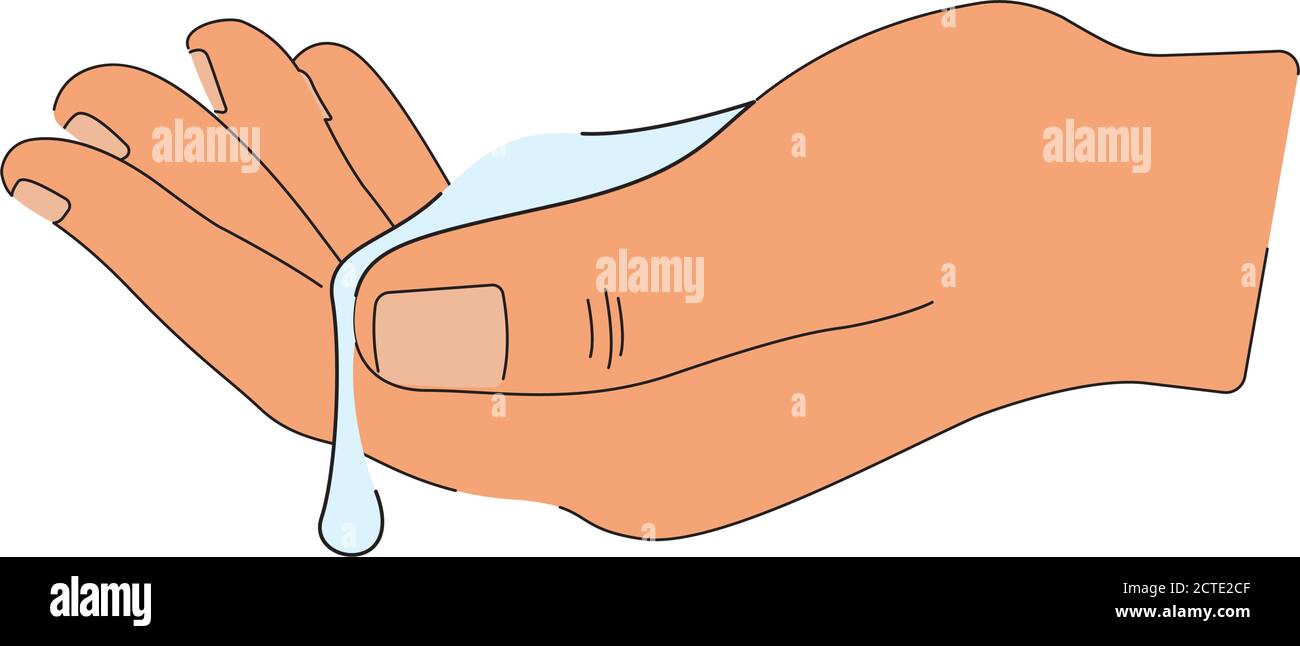 Isolated human hand. Body parts. Superior limbs - Vector Stock Vector ...