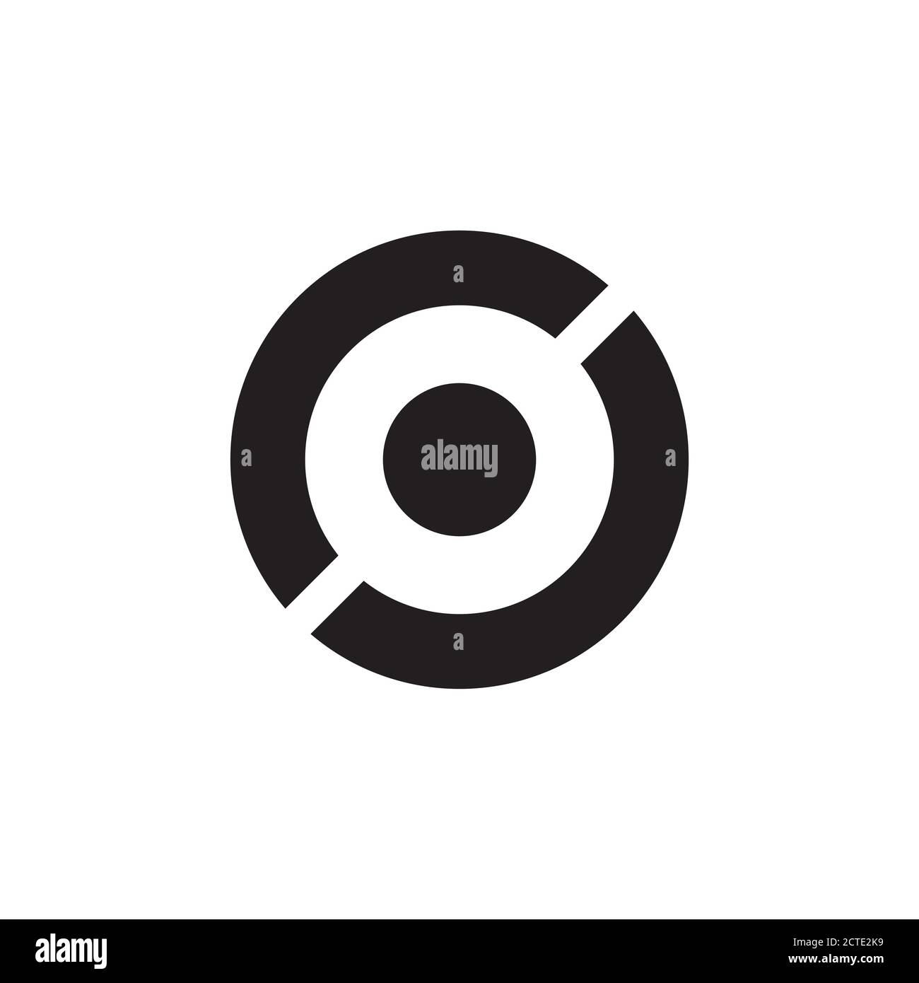 circle geometric line dot logo vector Stock Vector Image & Art - Alamy