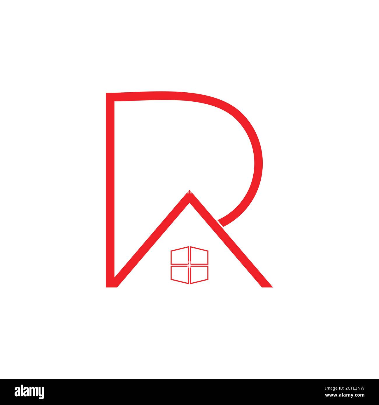 R home logo vector vectors hi-res stock photography and images - Alamy