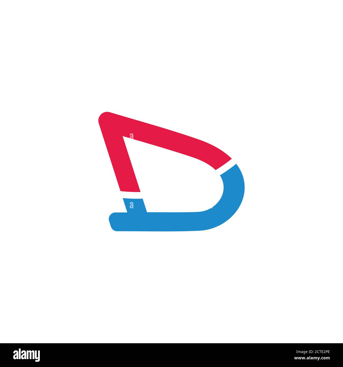 letter D simple arrow geometric line logo vector Stock Vector Image ...