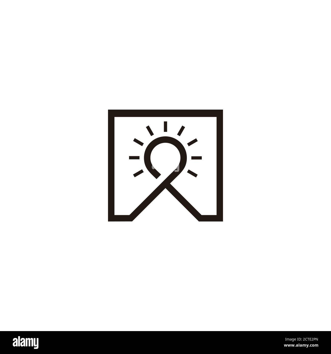 Linear boho icon sun Stock Vector Images - Alamy