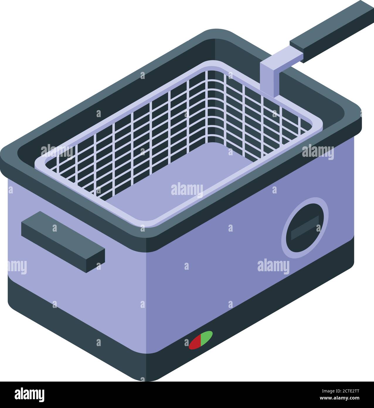 Electric deep fryer icon, isometric style Stock Vector Image & Art - Alamy