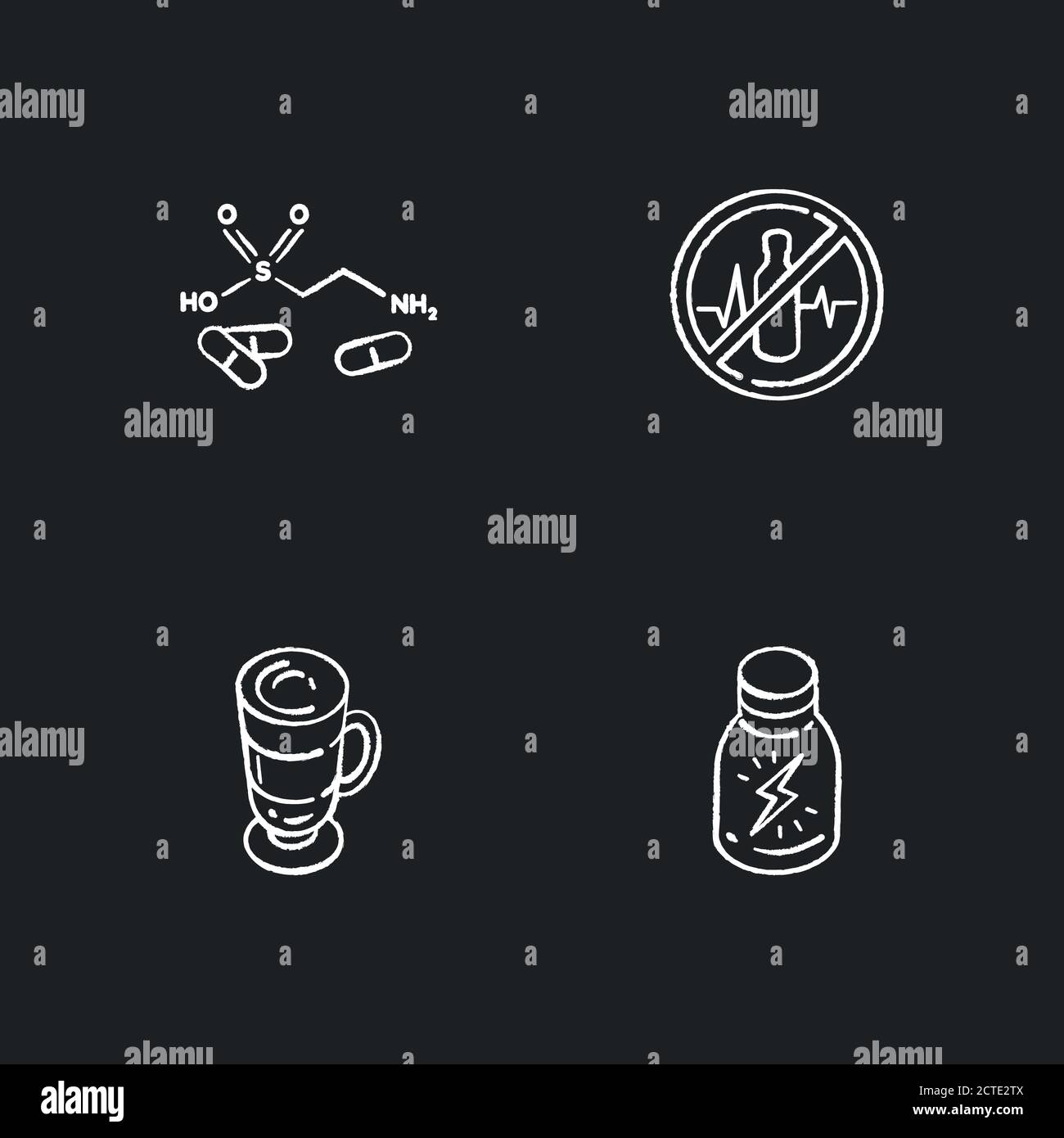 Taurine and caffeine energy drink Stock Vector Images - Alamy