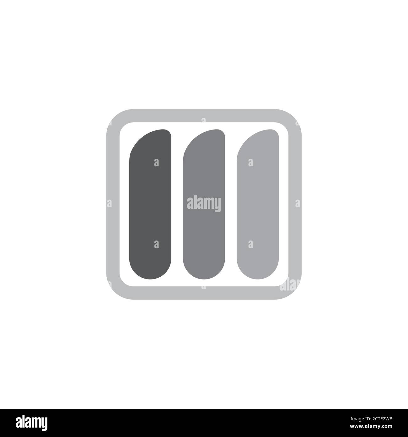 three stripes square gradient logo vector Stock Vector Image & Art - Alamy