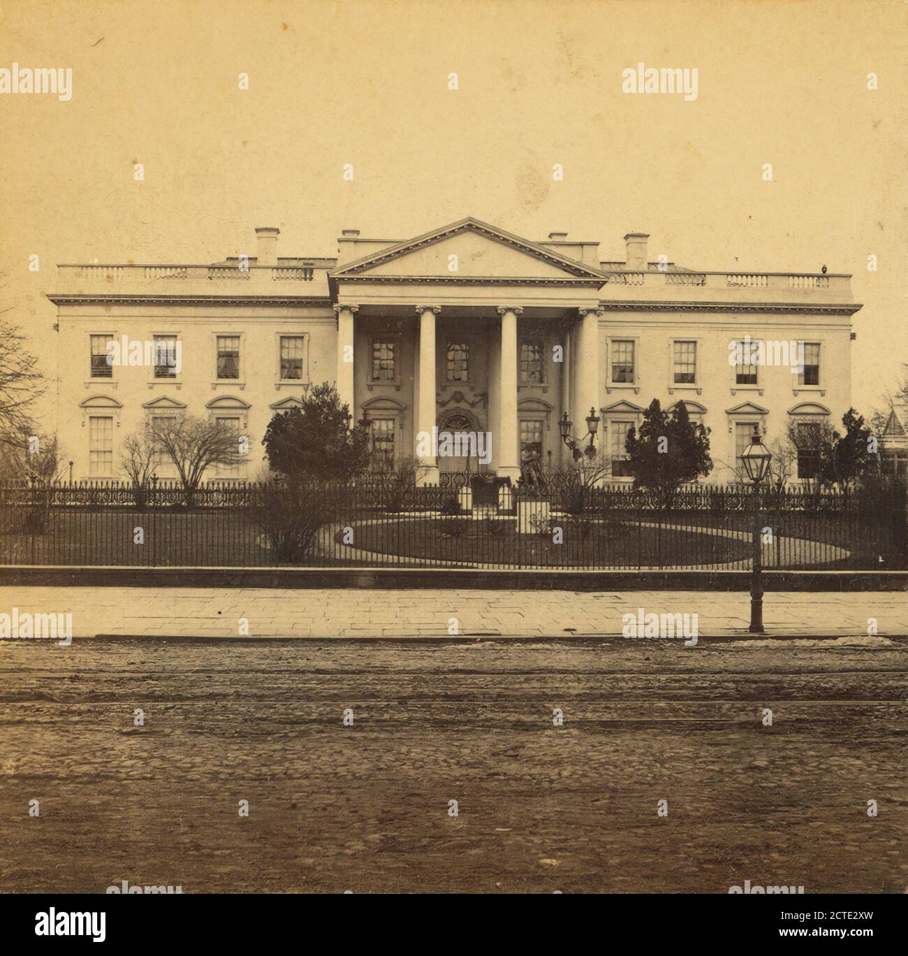 White House, North Front., Wakely, G. D., 1865, Washington (D.C Stock ...