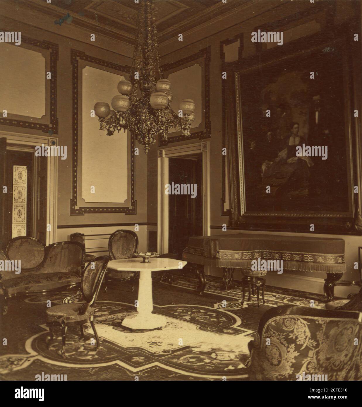 White house washington red room hi-res stock photography and images - Alamy