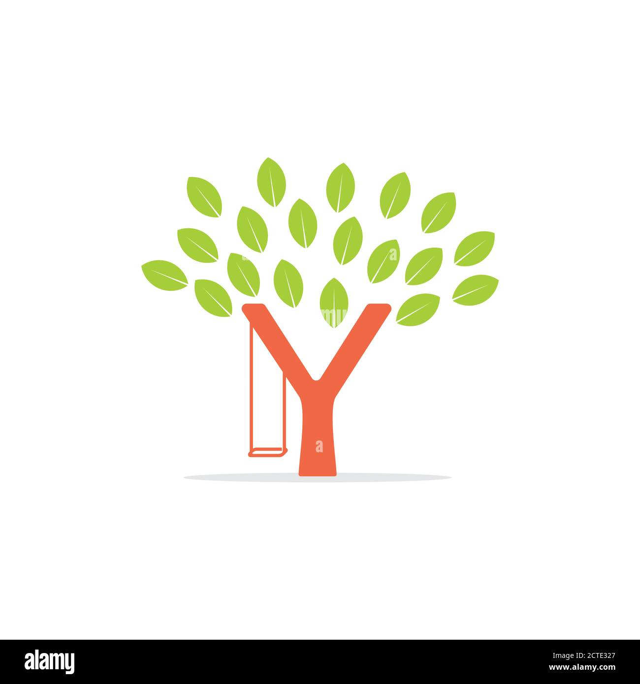 Letter on oak leaf Stock Vector Images - Alamy