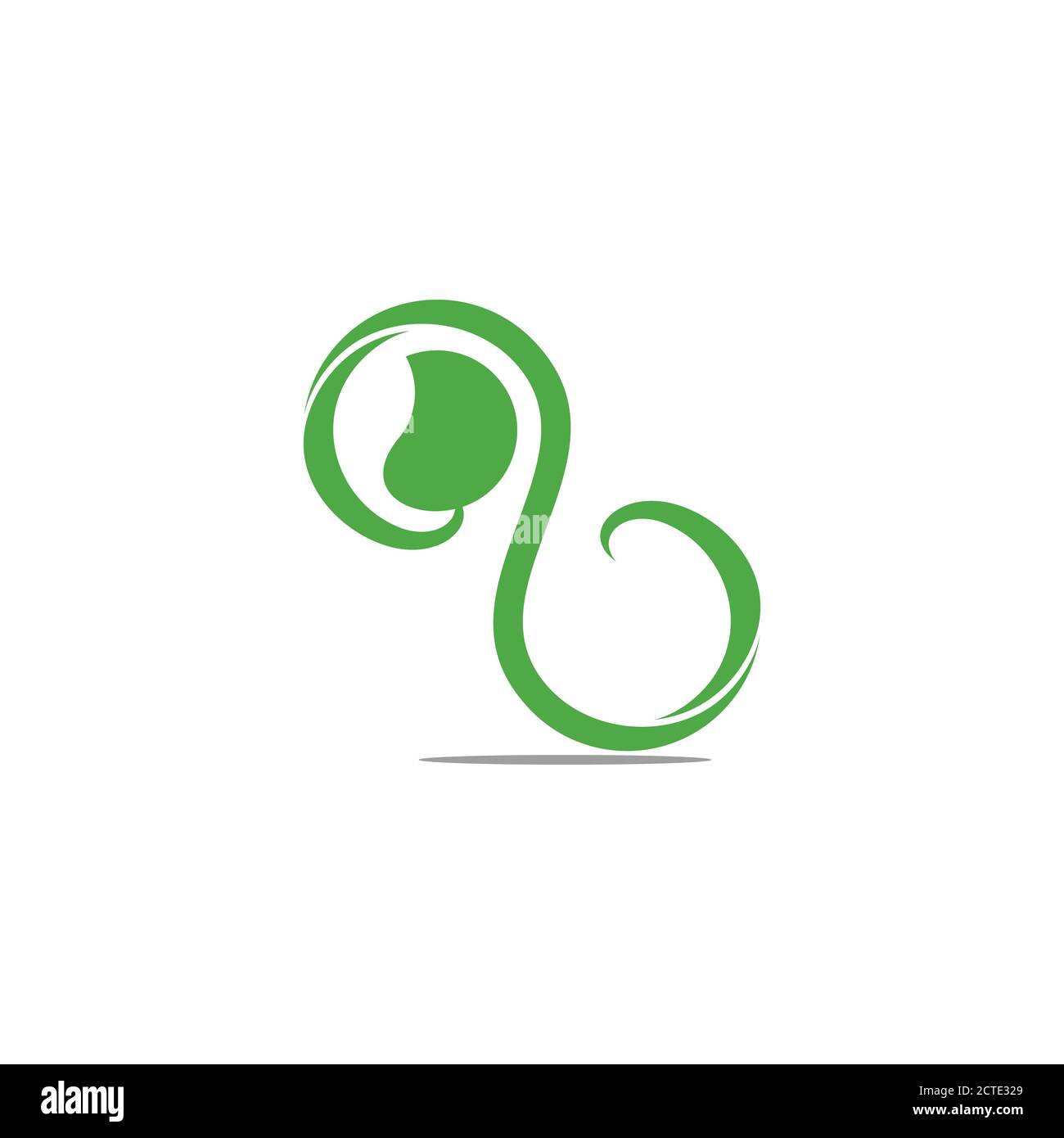 motion leaf loop infinity nature symbol decoration vector Stock Vector ...