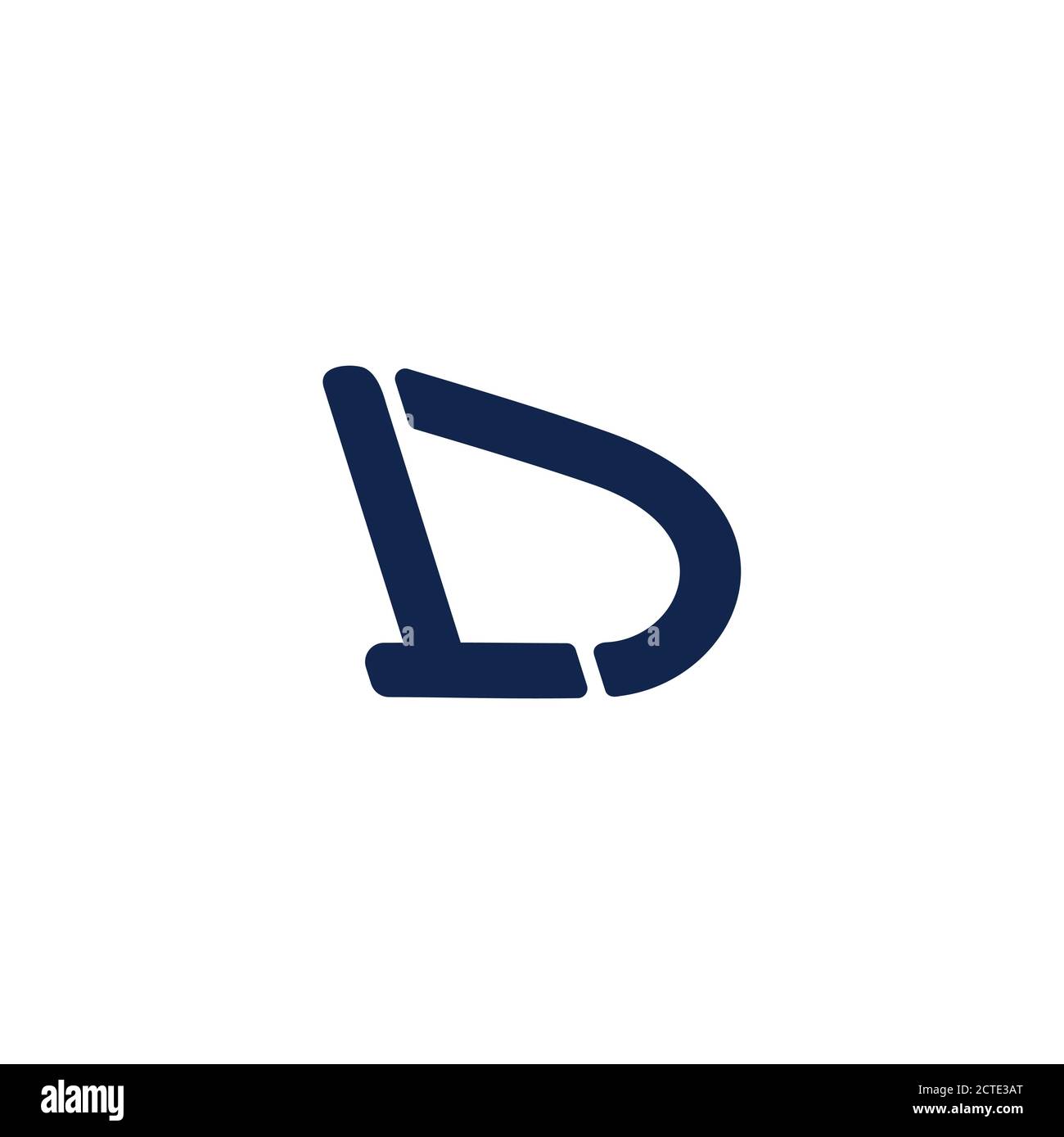 letter ld simple slice line geometric logo vector Stock Vector Image ...