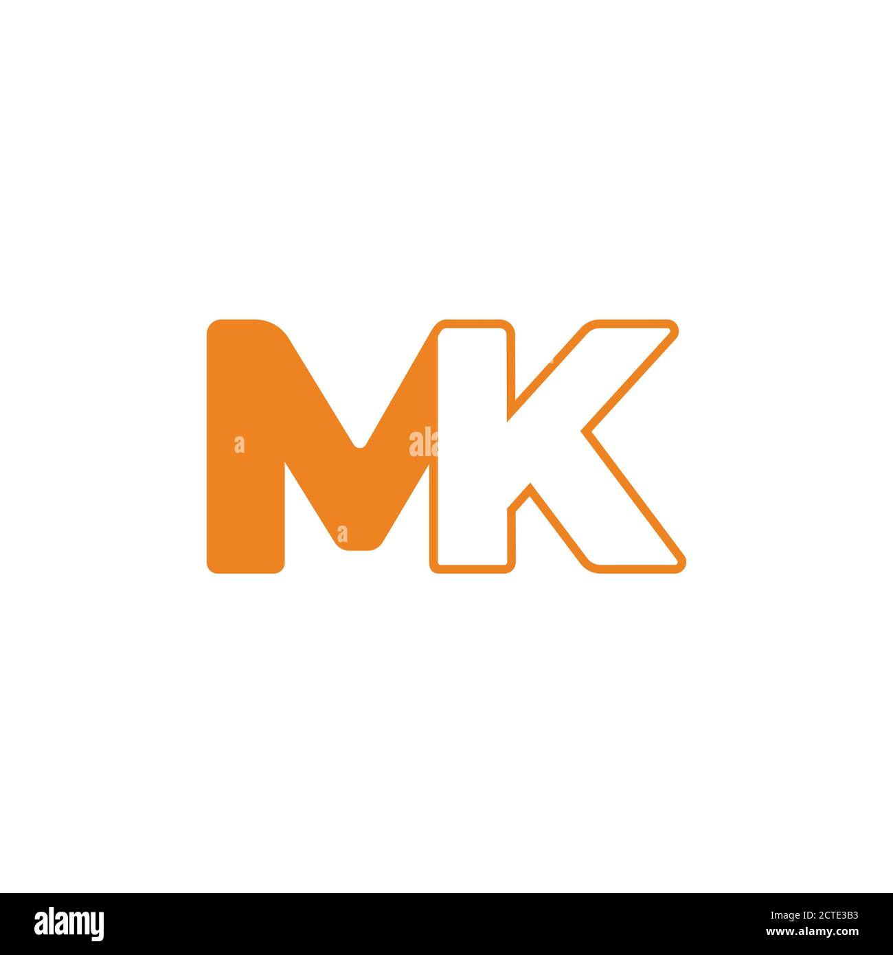 letter mk simple linked geometric logo vector Stock Vector Image & Art ...