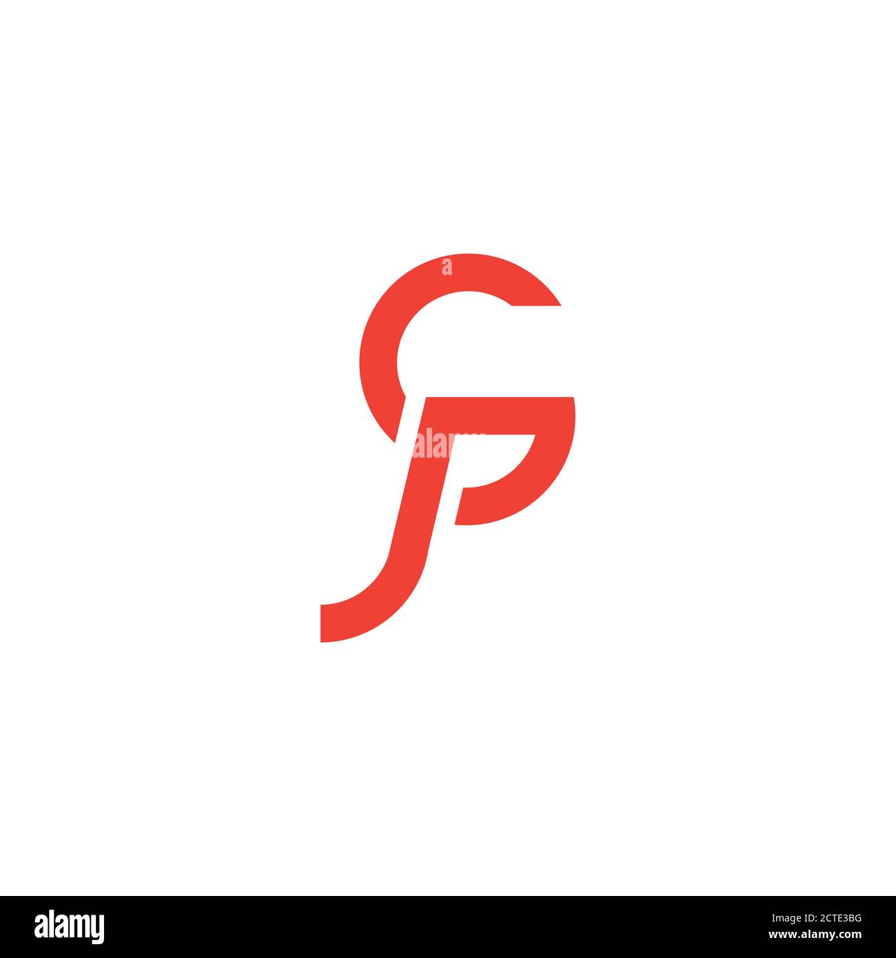 letter gp simple geometric line logo vector Stock Vector Image & Art ...