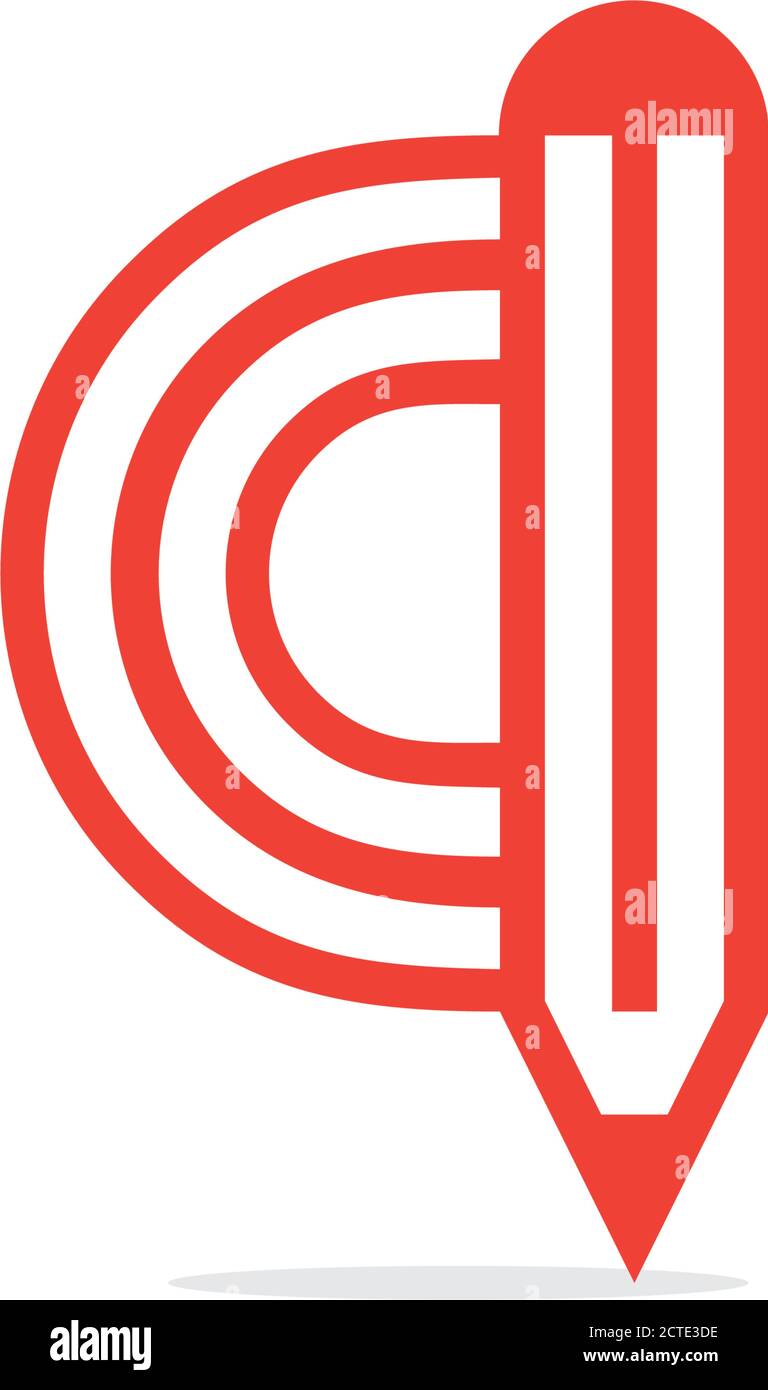 letter q pencil linear design symbol vector Stock Vector Image & Art ...