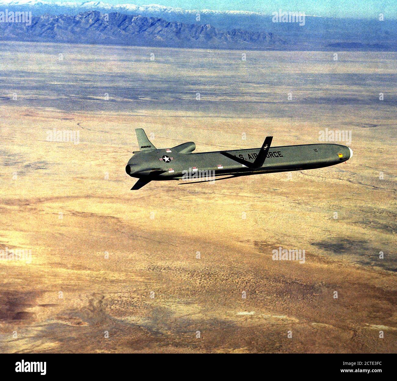 1979 - Right side view of an AGM-86 air-launched cruise missile (ALCM ...