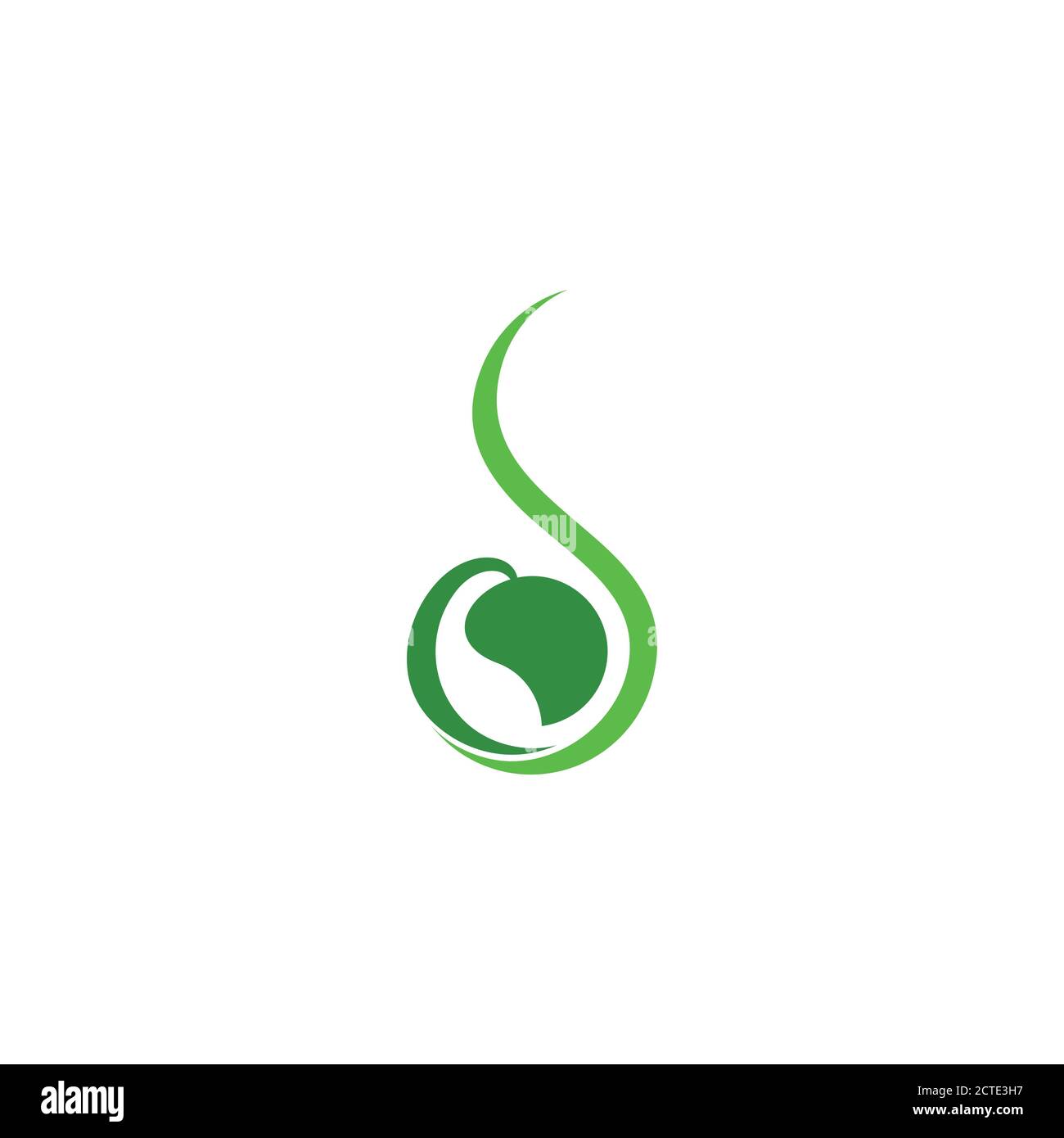 letter d swirl leaf nature symbol logo vector Stock Vector Image & Art ...