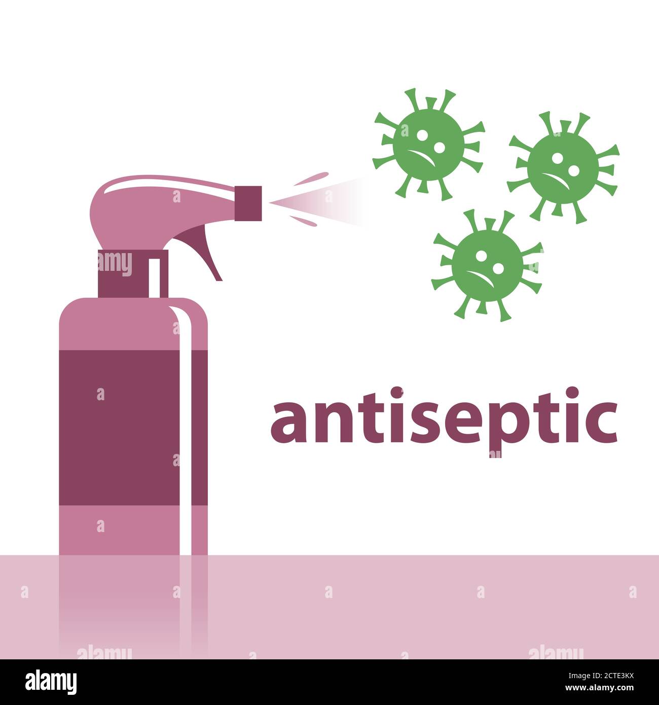 Bottle of antiseptic solution Stock Vector Images - Alamy