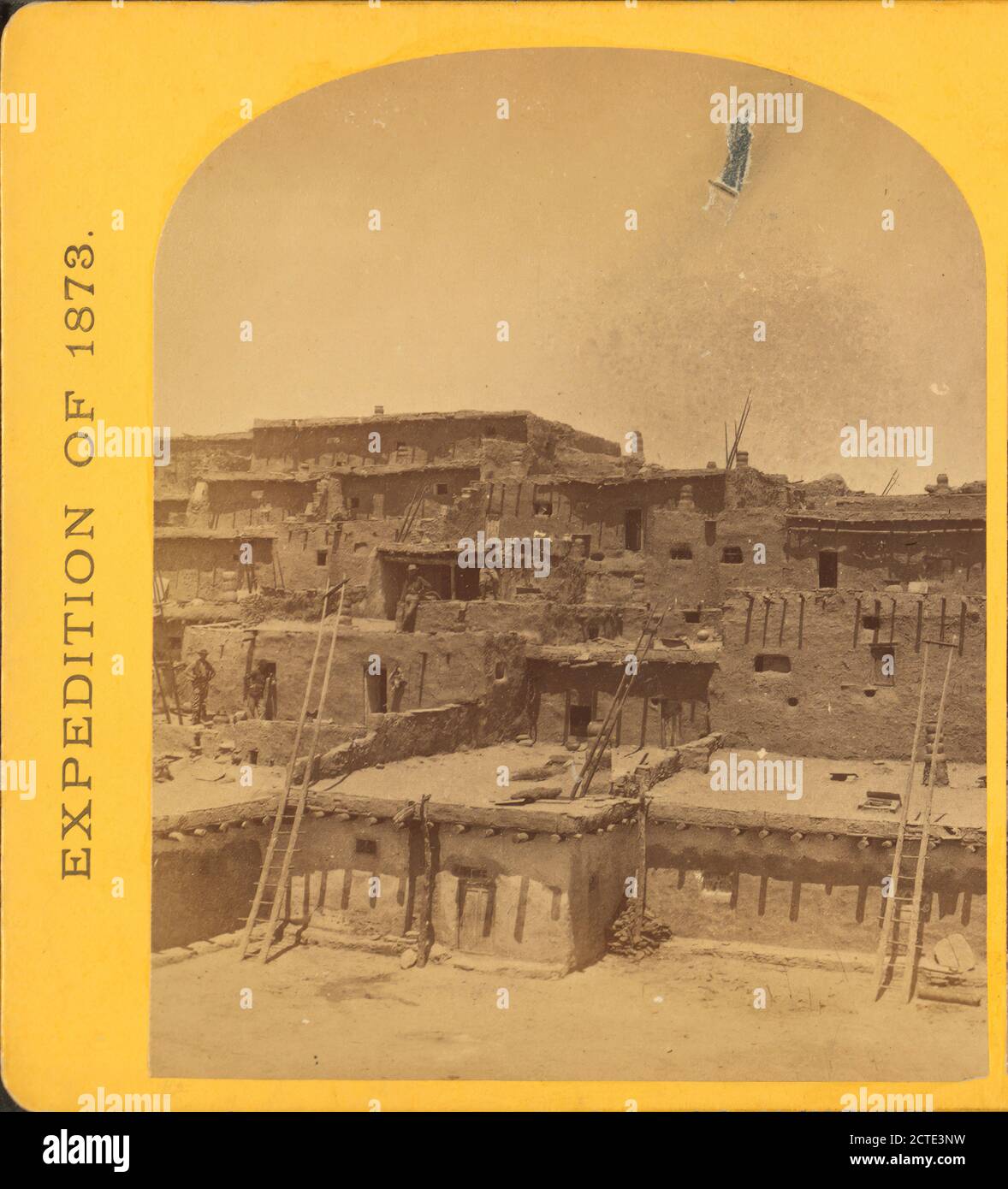 Indian pueblo of Zuni, New Mexico; view from the interior ...