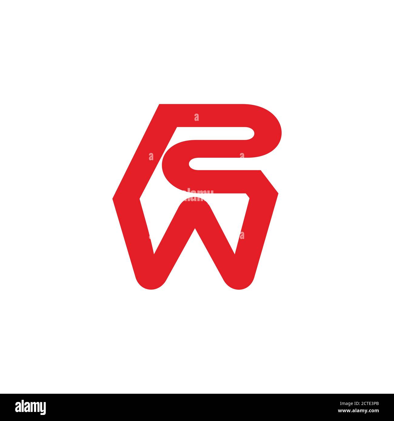 letter rw infinity geometric line symbol logo vector Stock Vector Image ...